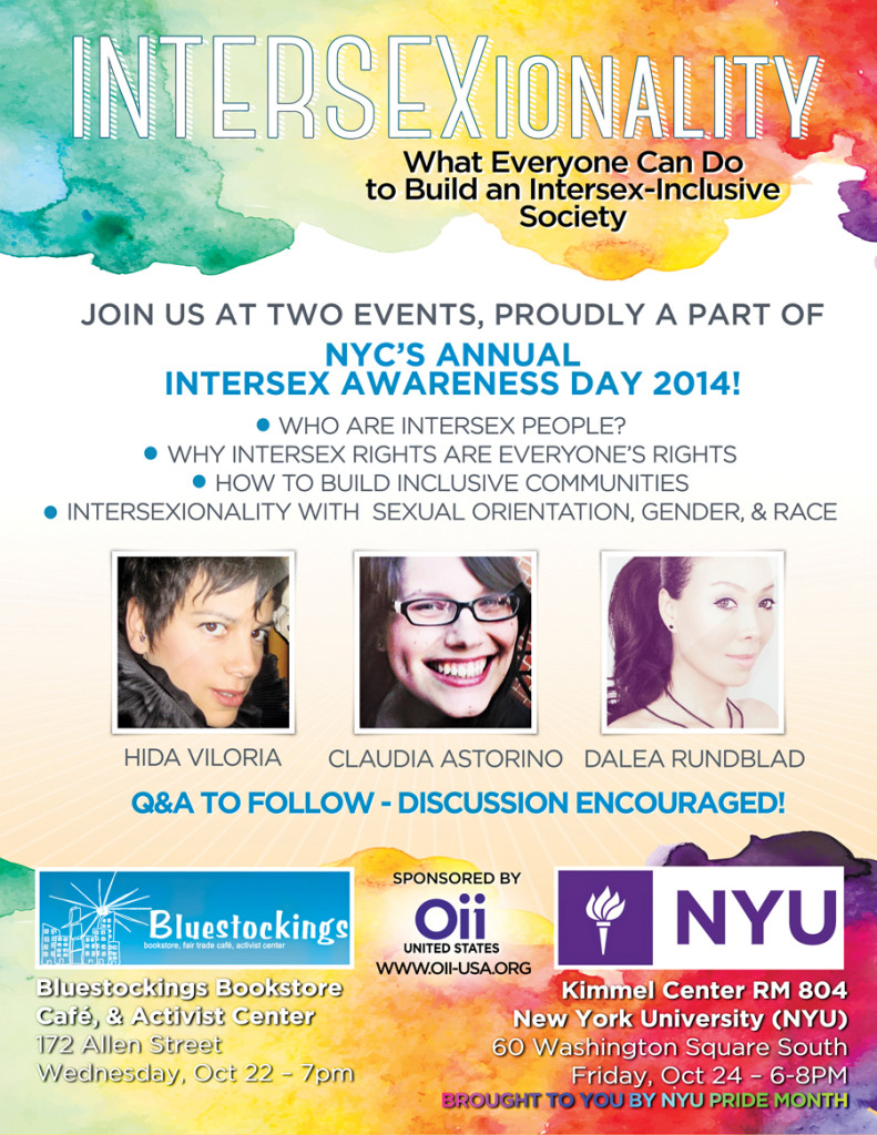 OII-USA to host 5th Annual Intersex Awareness Day events in NYC ...
